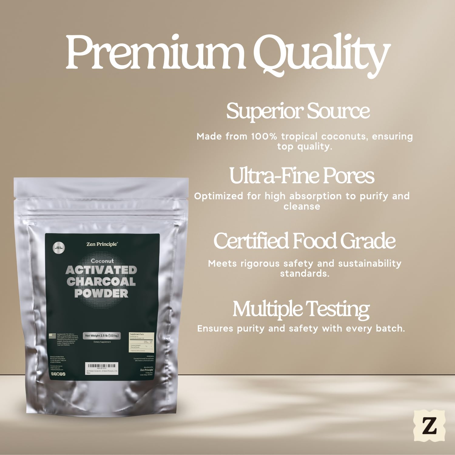 2.5 lb coconut charcoal for cleansing