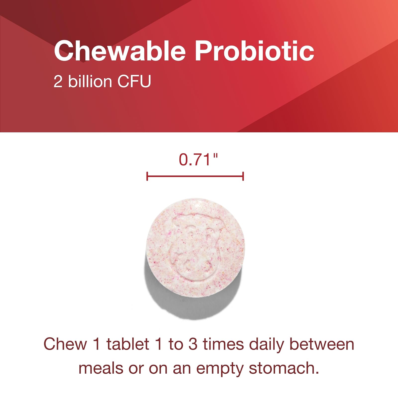 2 billion CFU chewable probiotics