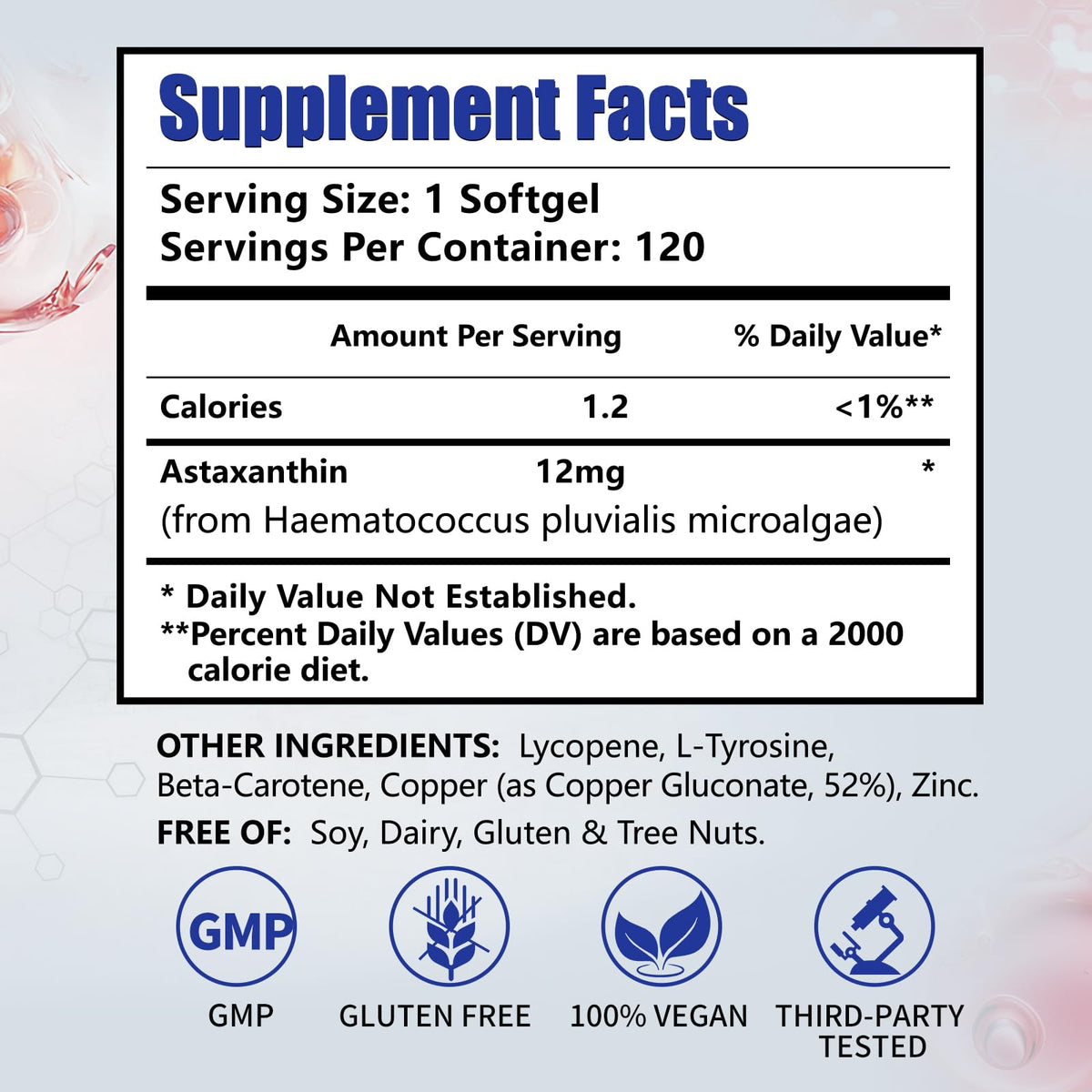 2 bottles of premium Astaxanthin
