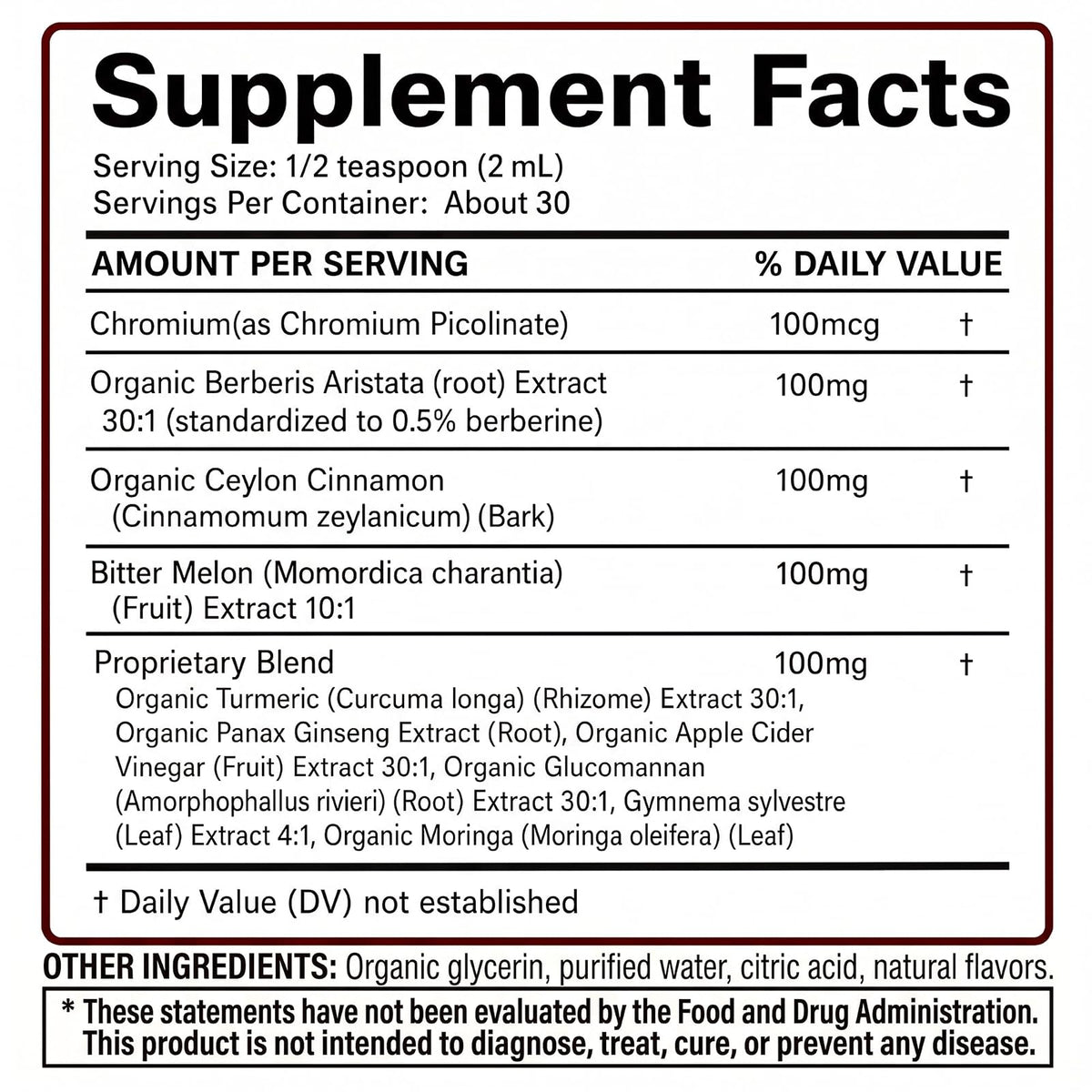 2 fl oz berberine for daily health