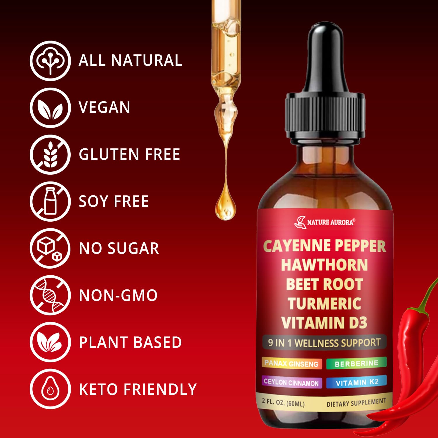 2 fl oz cayenne liquid for cooking