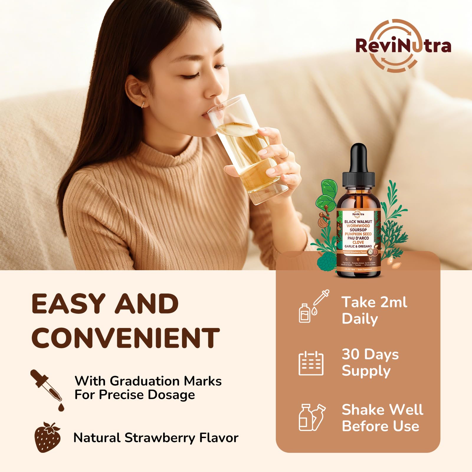 2 fl oz detox liquid supplement