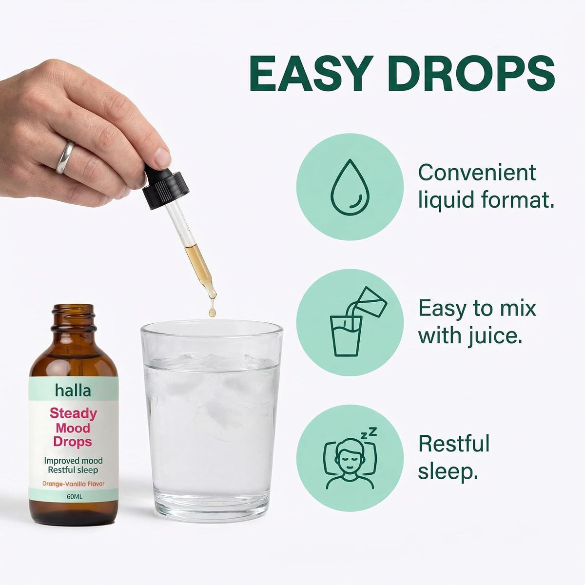 2 fl oz Halla vitamins for emotional balance