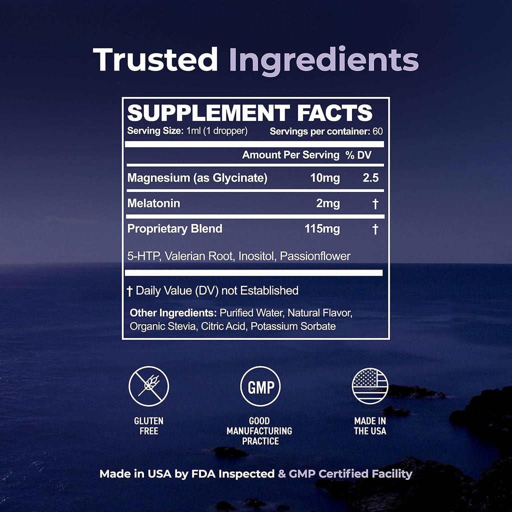 2 fl oz melatonin drops pack