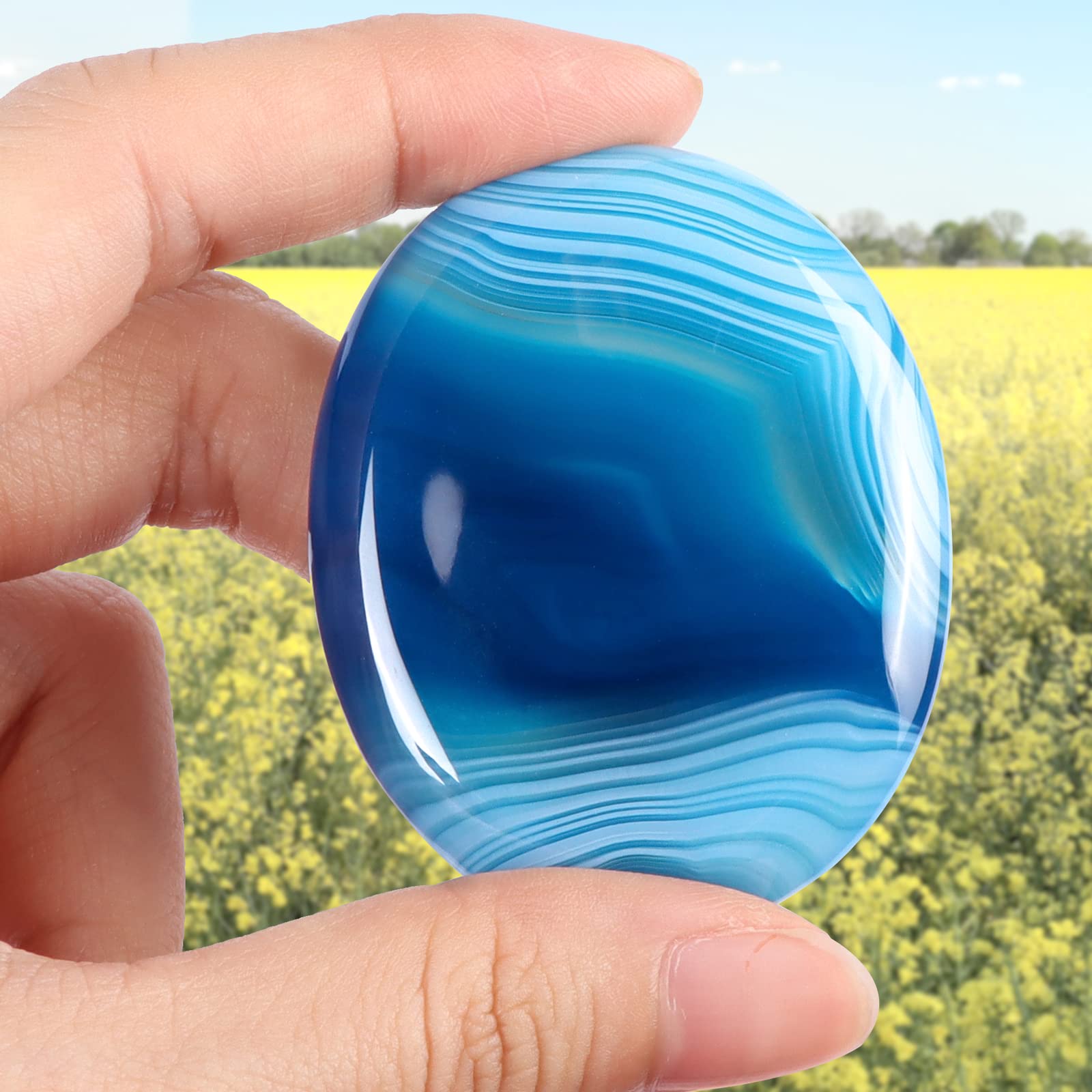 2 inch thumb worry stone