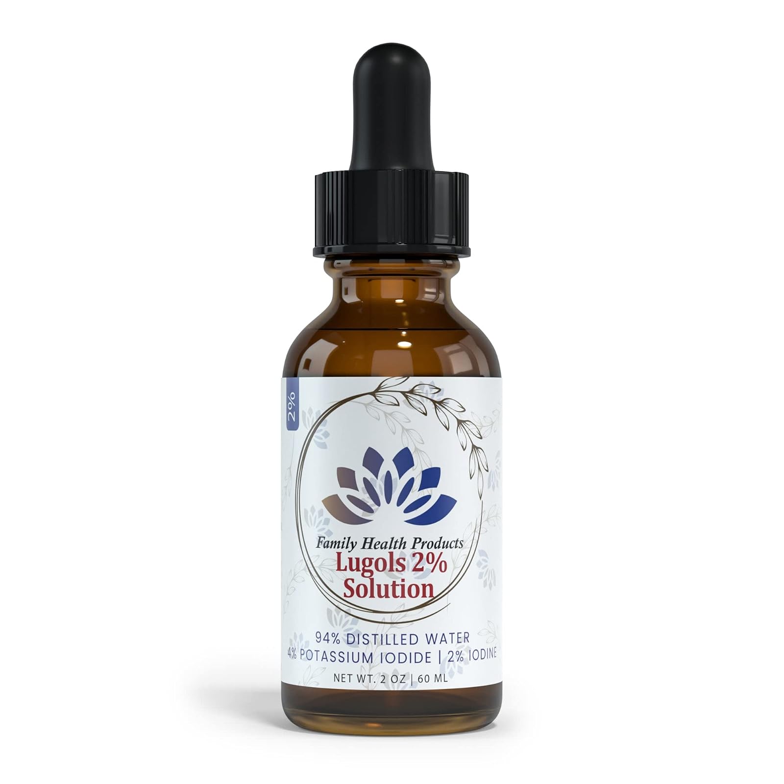 2% iodine solution for thyroid support