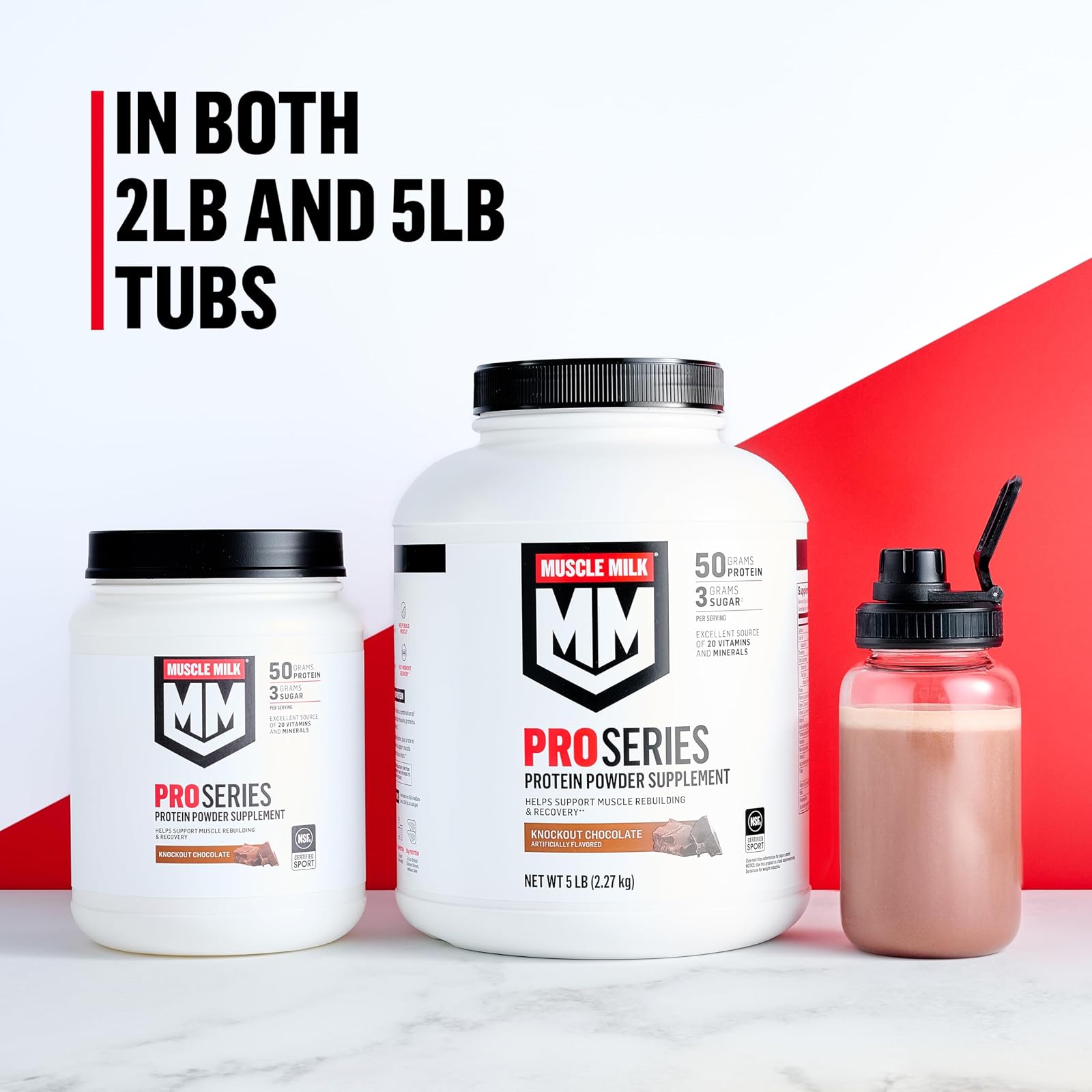 2 lb Muscle Milk protein tub