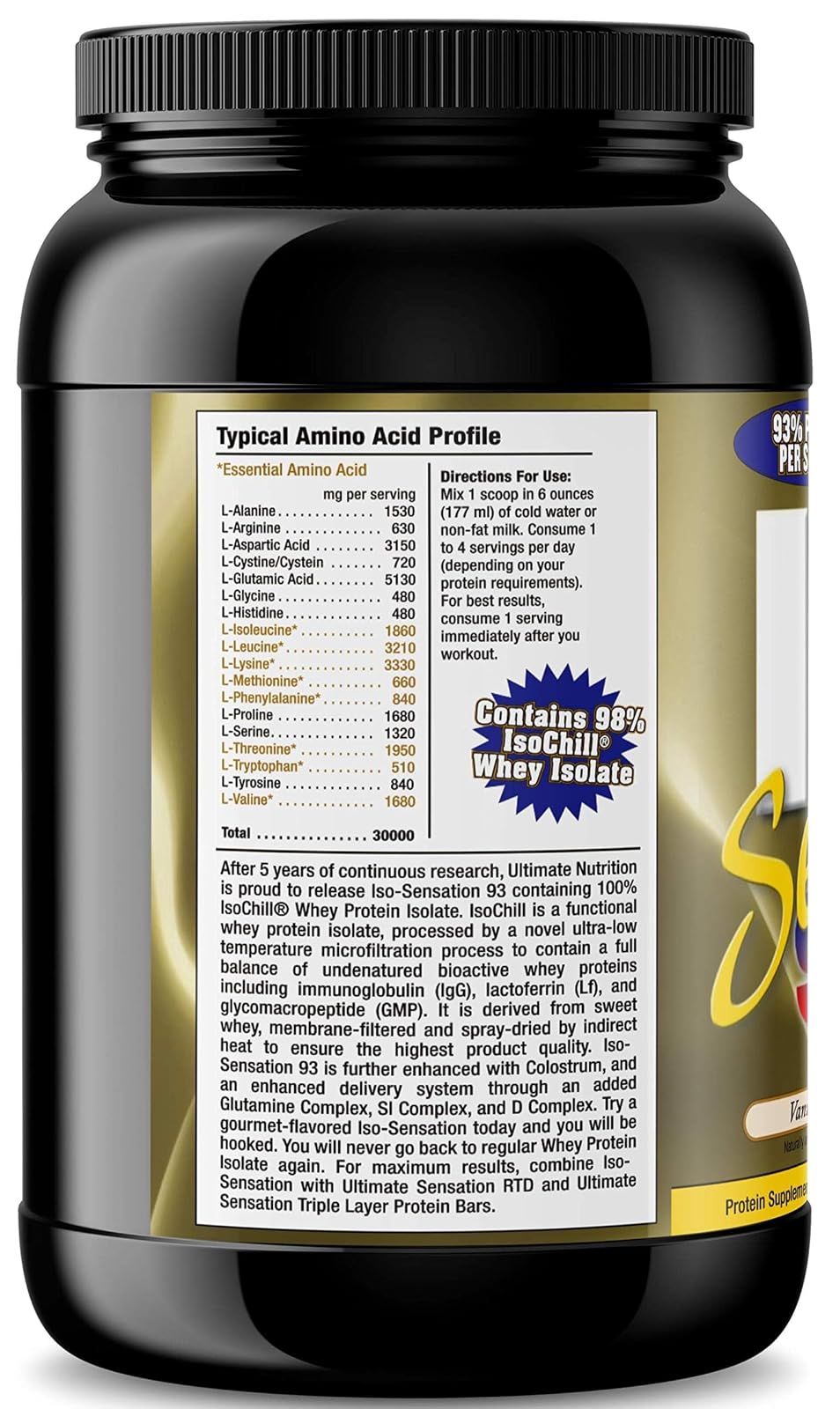 2 lb whey protein tub