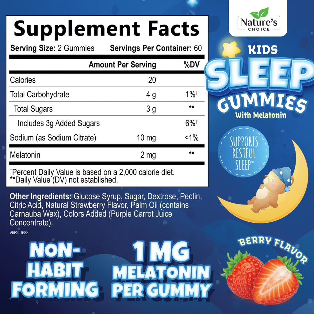 2 mg melatonin kids gummies