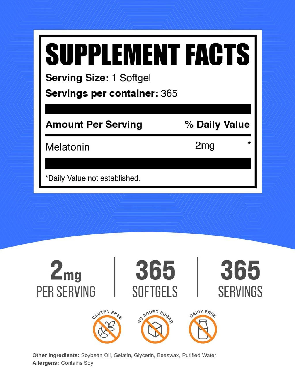 2 mg melatonin softgels for relaxation