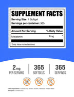 2 mg melatonin softgels for relaxation