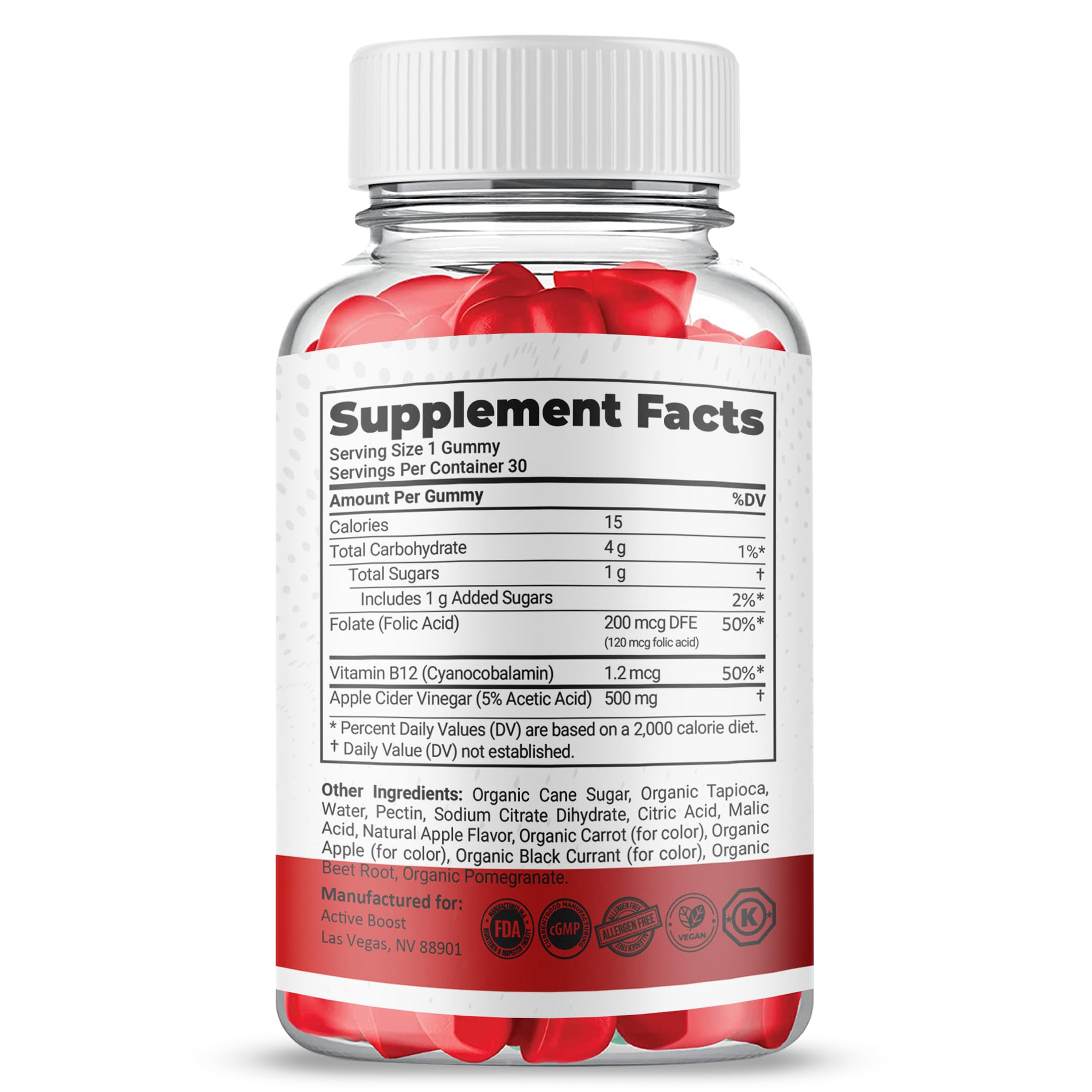 2 month supply of ACV gummies
