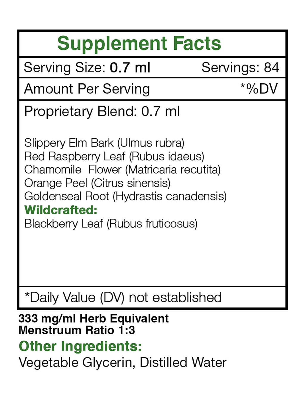 2 oz chamomile extract for gut health