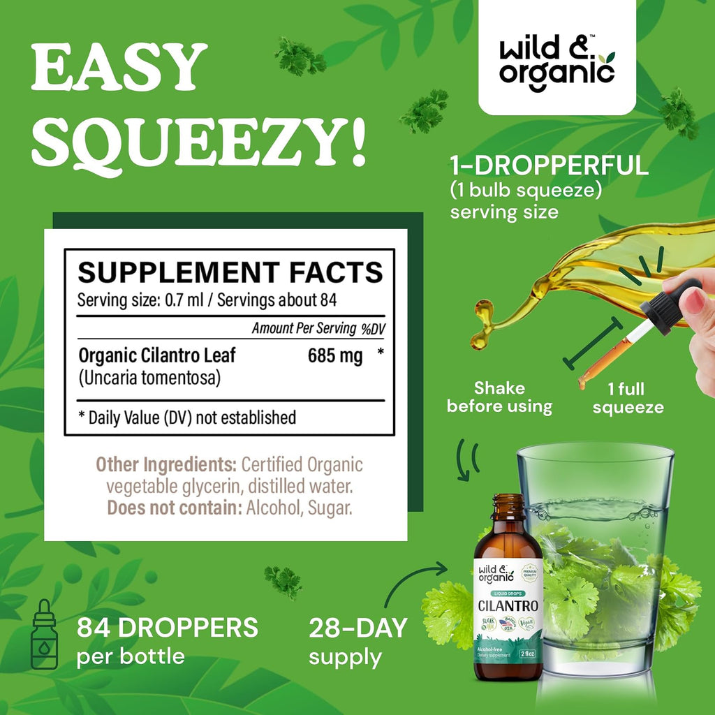 2 oz cilantro drops for detox