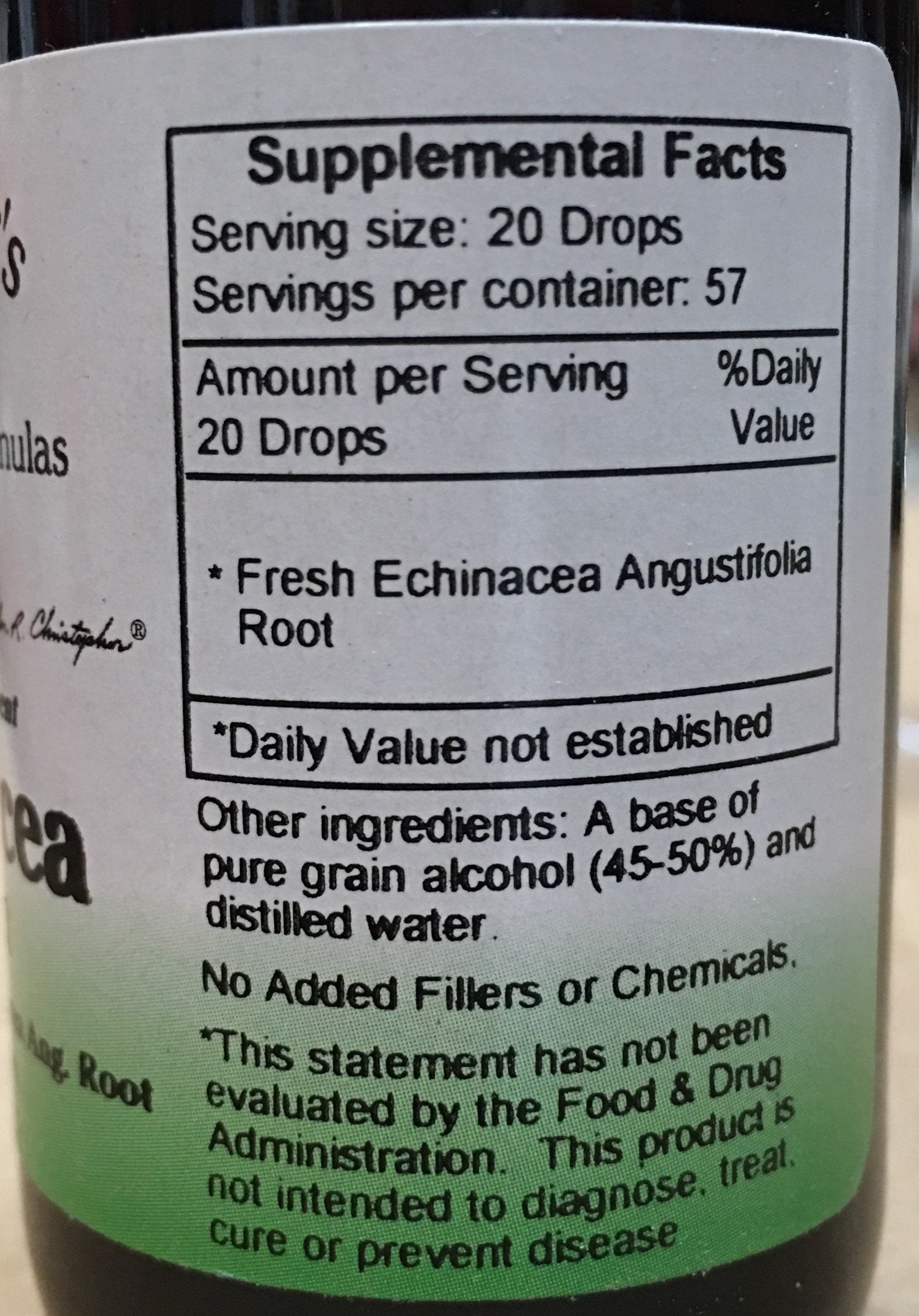 2 oz echinacea tincture for health