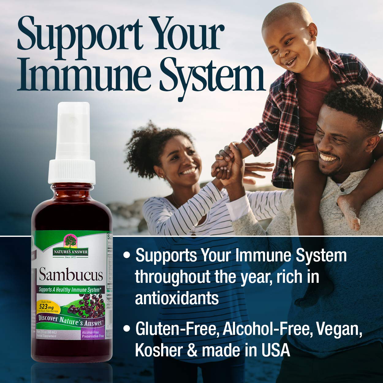 2 oz elderberry spray for wellness