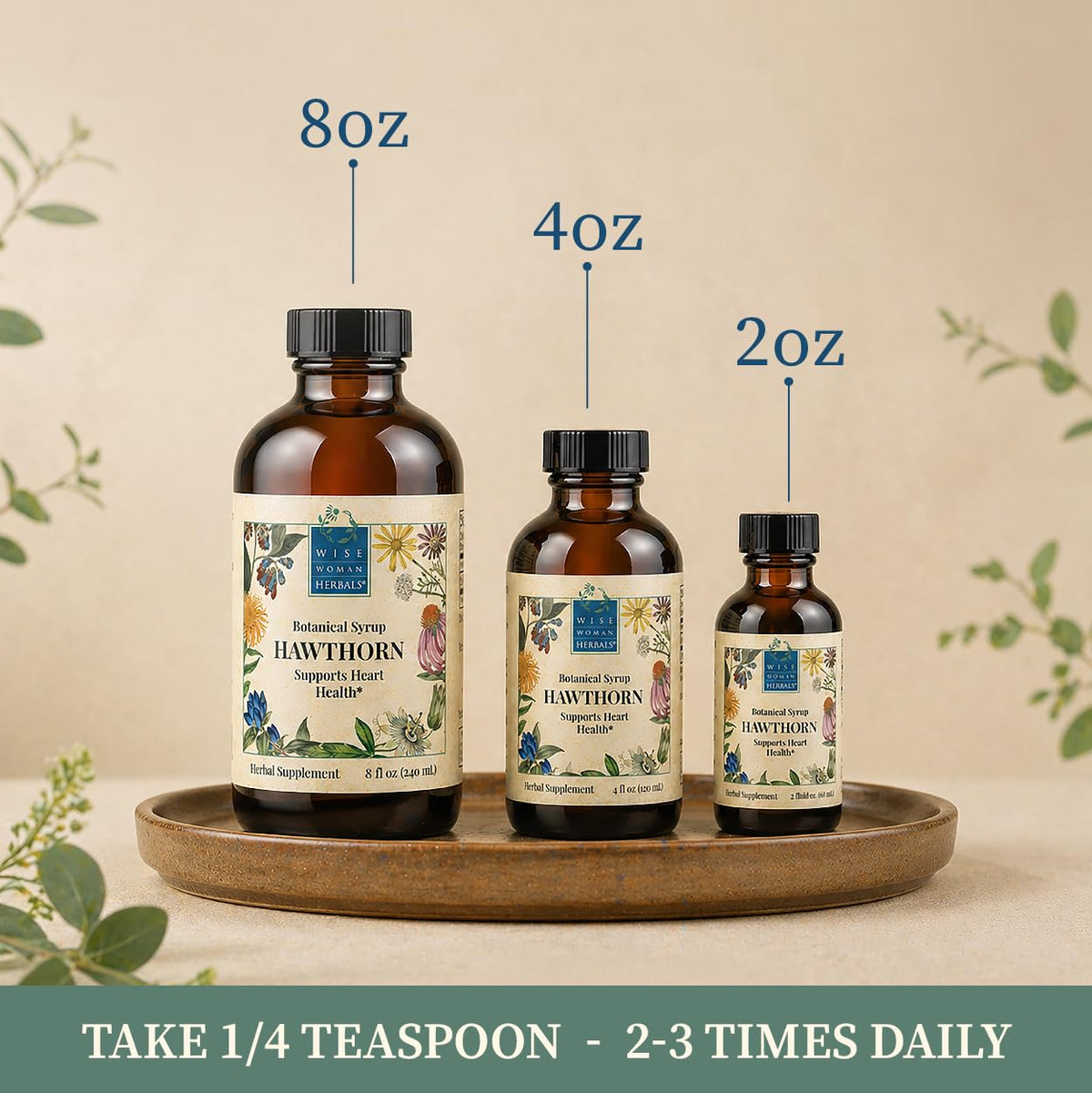 2 oz hawthorn syrup for daily use