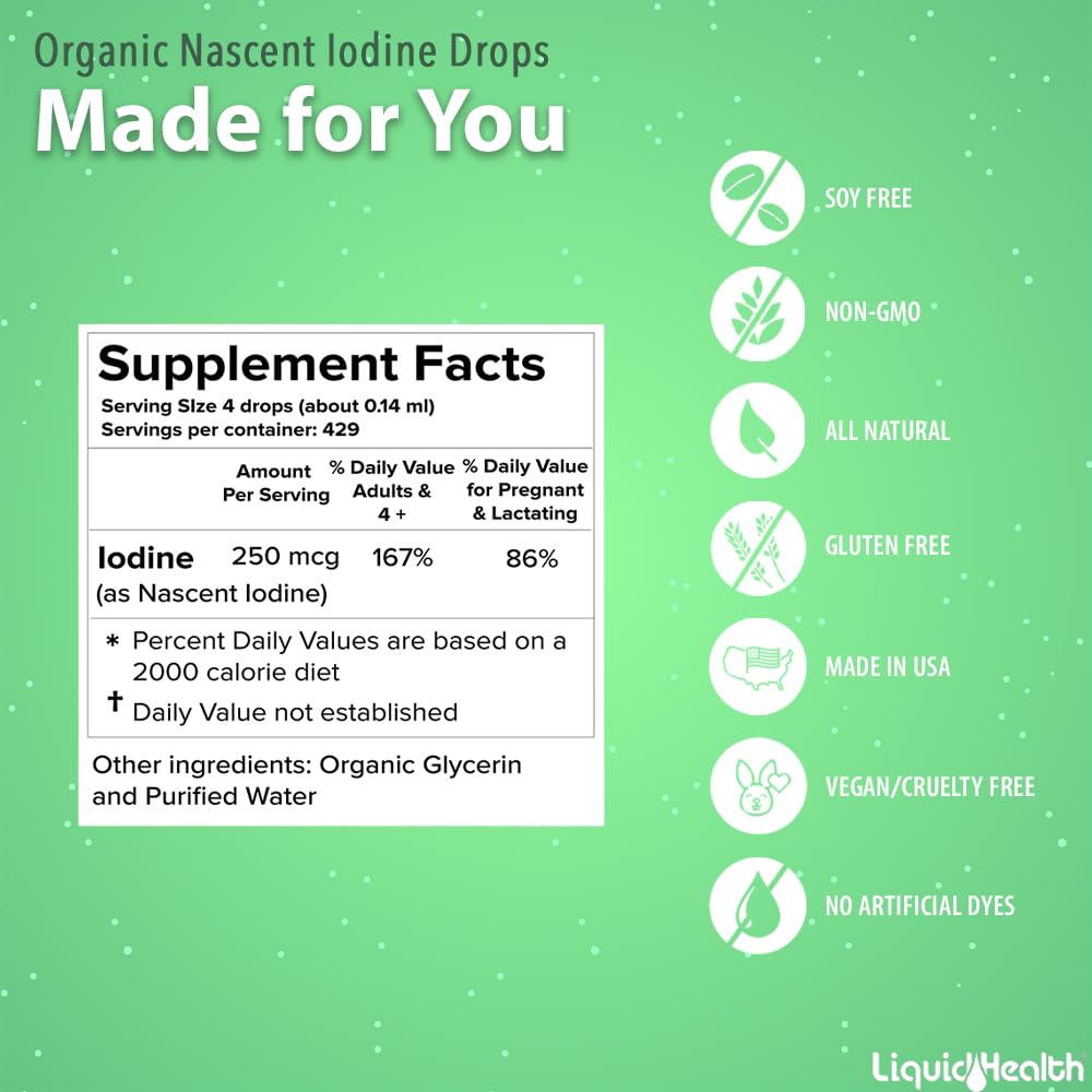 2 oz iodine drops for wellness