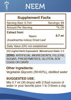 2 oz neem tincture for holistic healing