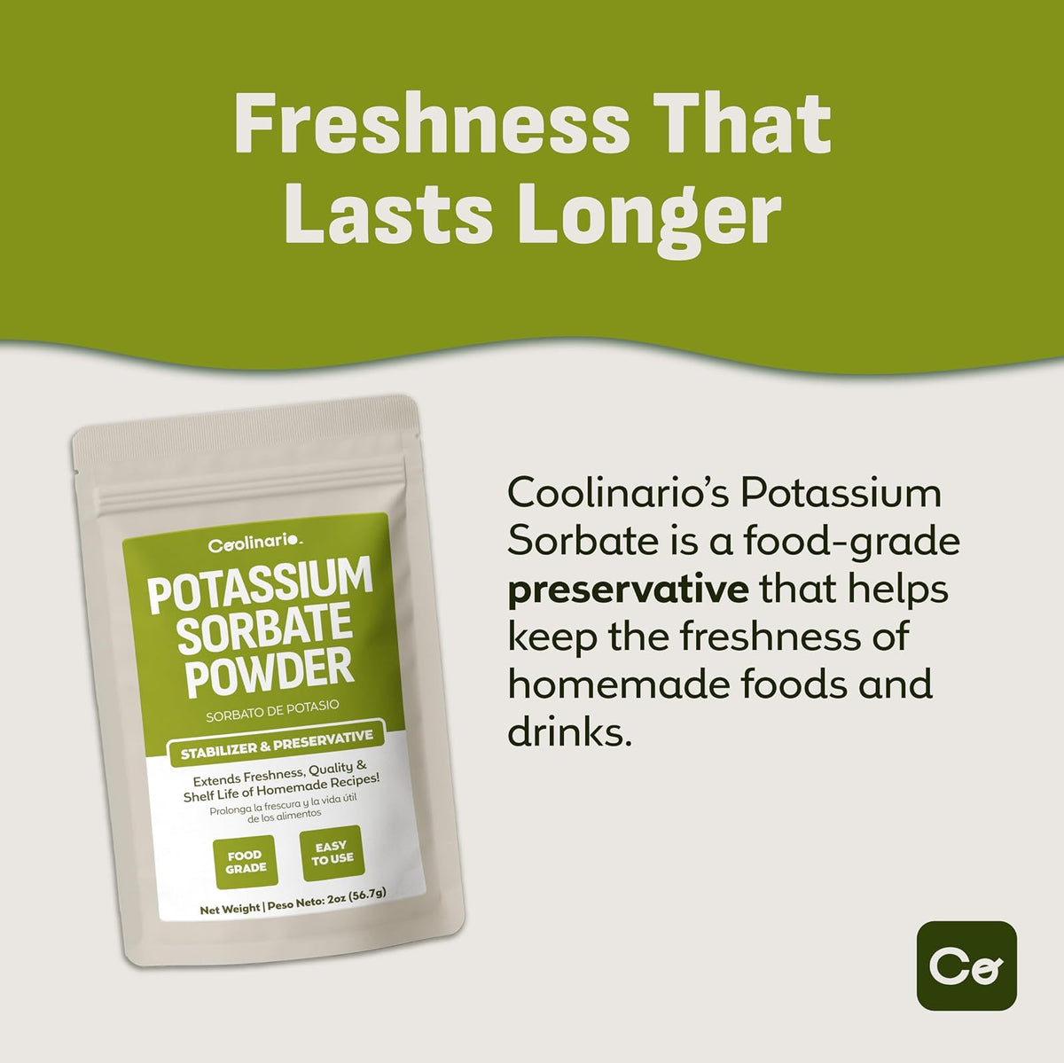 2 oz potassium sorbate for baking