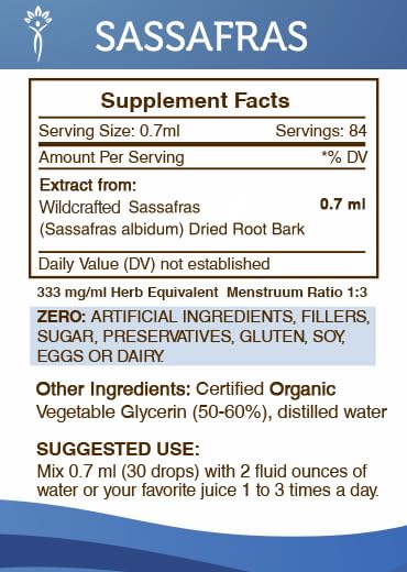 2 oz sassafras tincture for health