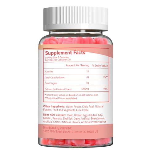 2 pack calcium gummies for family wellness