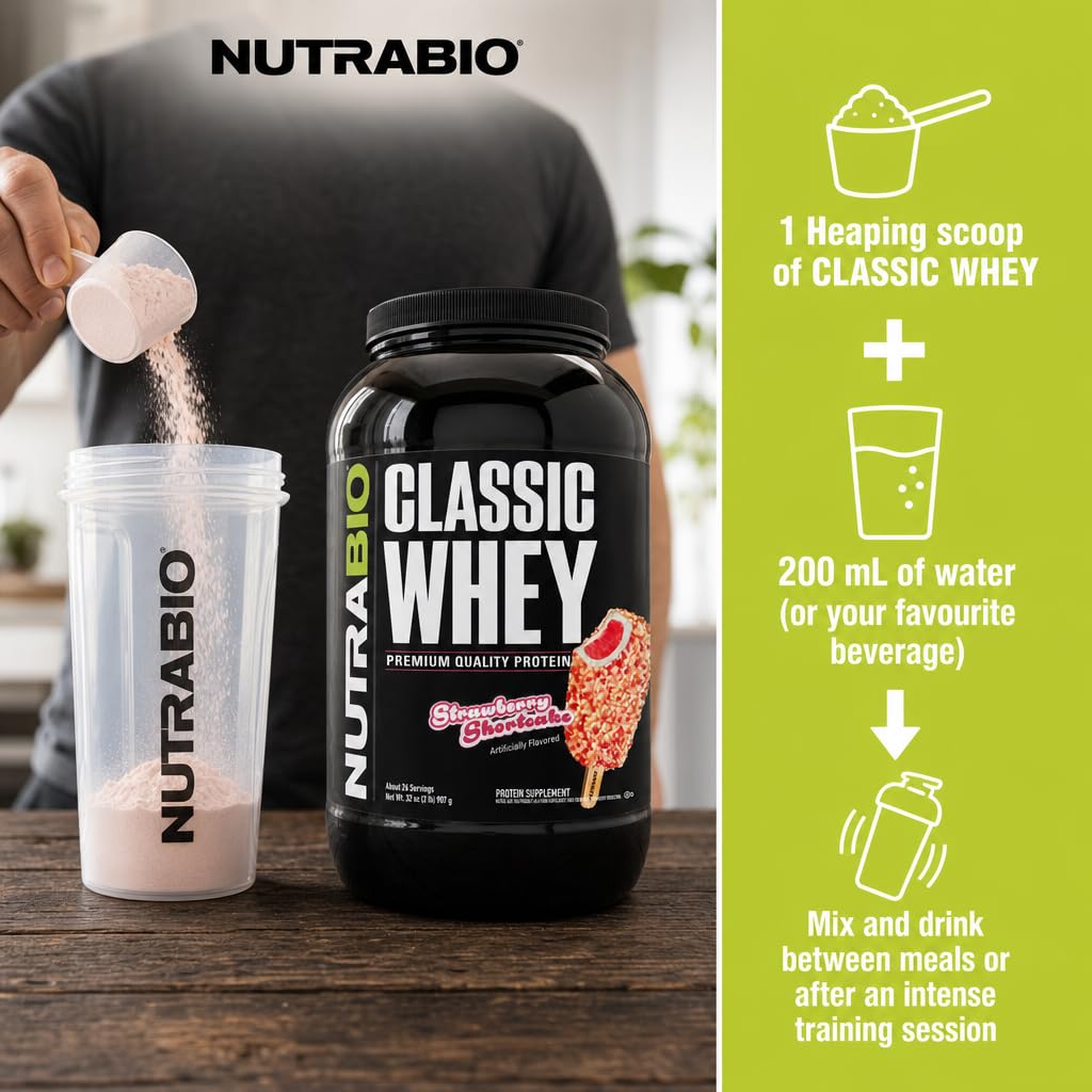 2 pounds of NutraBio whey protein