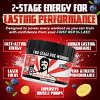 2 stage formula pre-workout powder