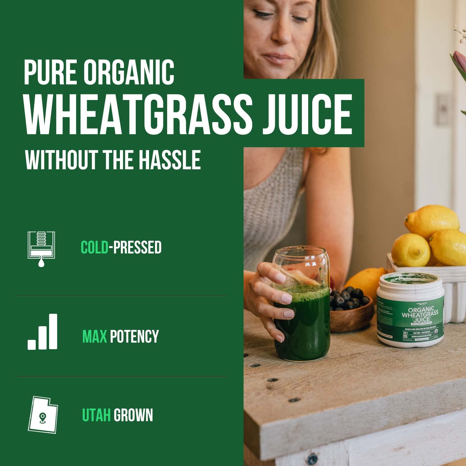 20:1 concentrate wheatgrass supplement