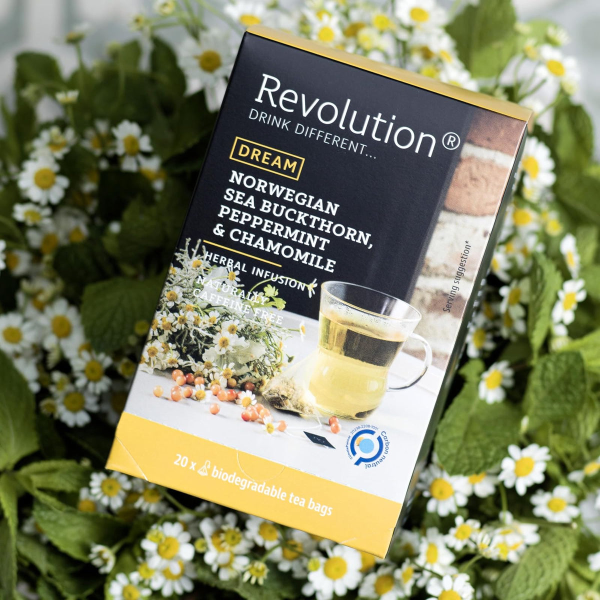 20 bags of calming chamomile tea