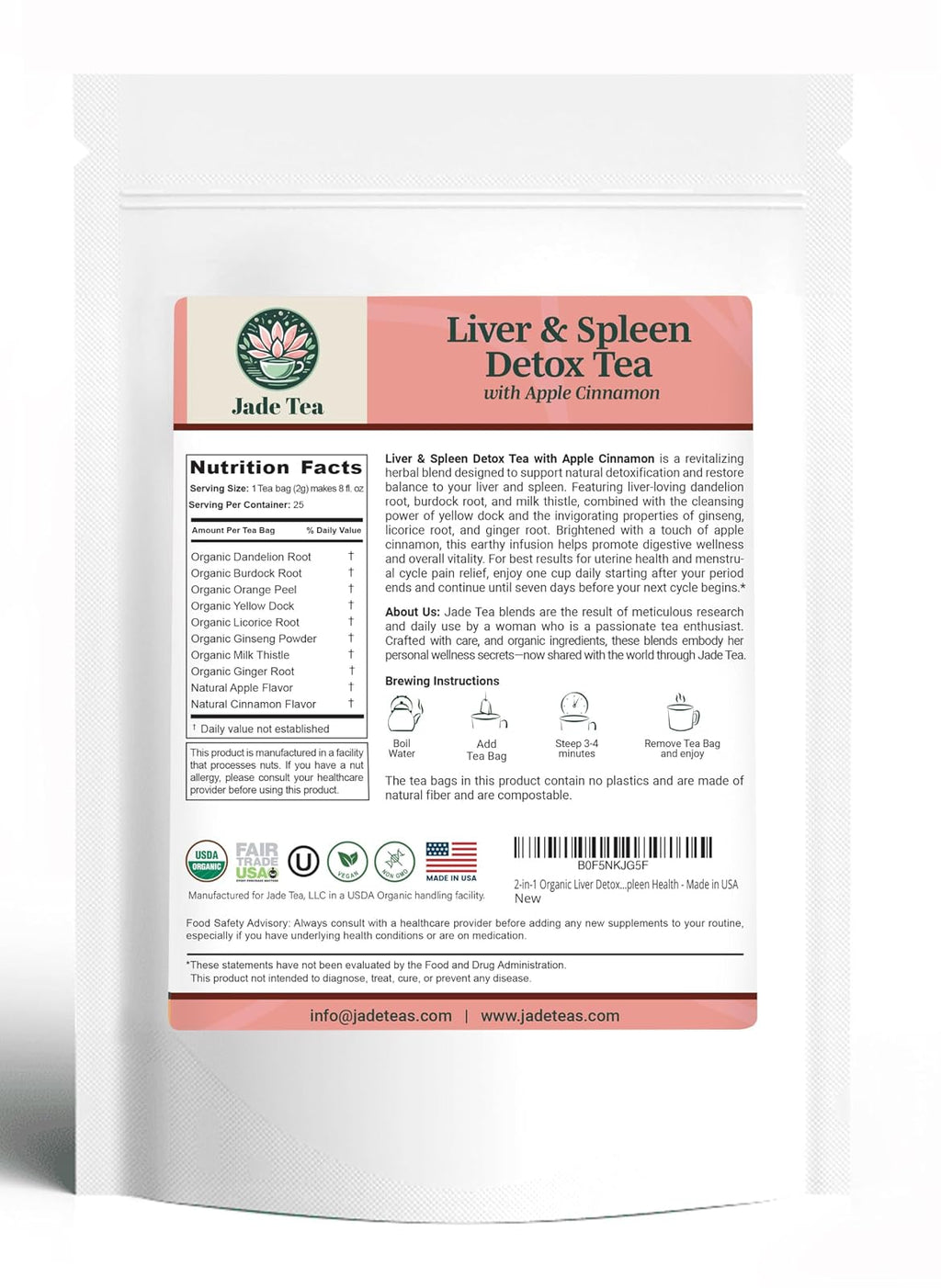 20 bags of liver cleansing tea