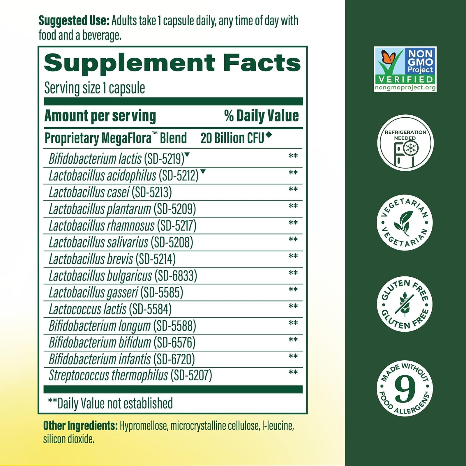 20 billion CFU MegaFlora capsules