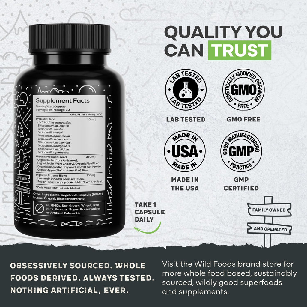 20 billion CFU prebiotic capsules
