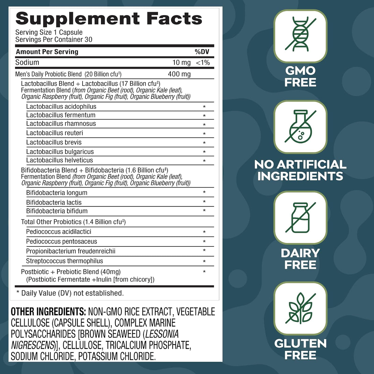 20 billion CFU probiotic capsules