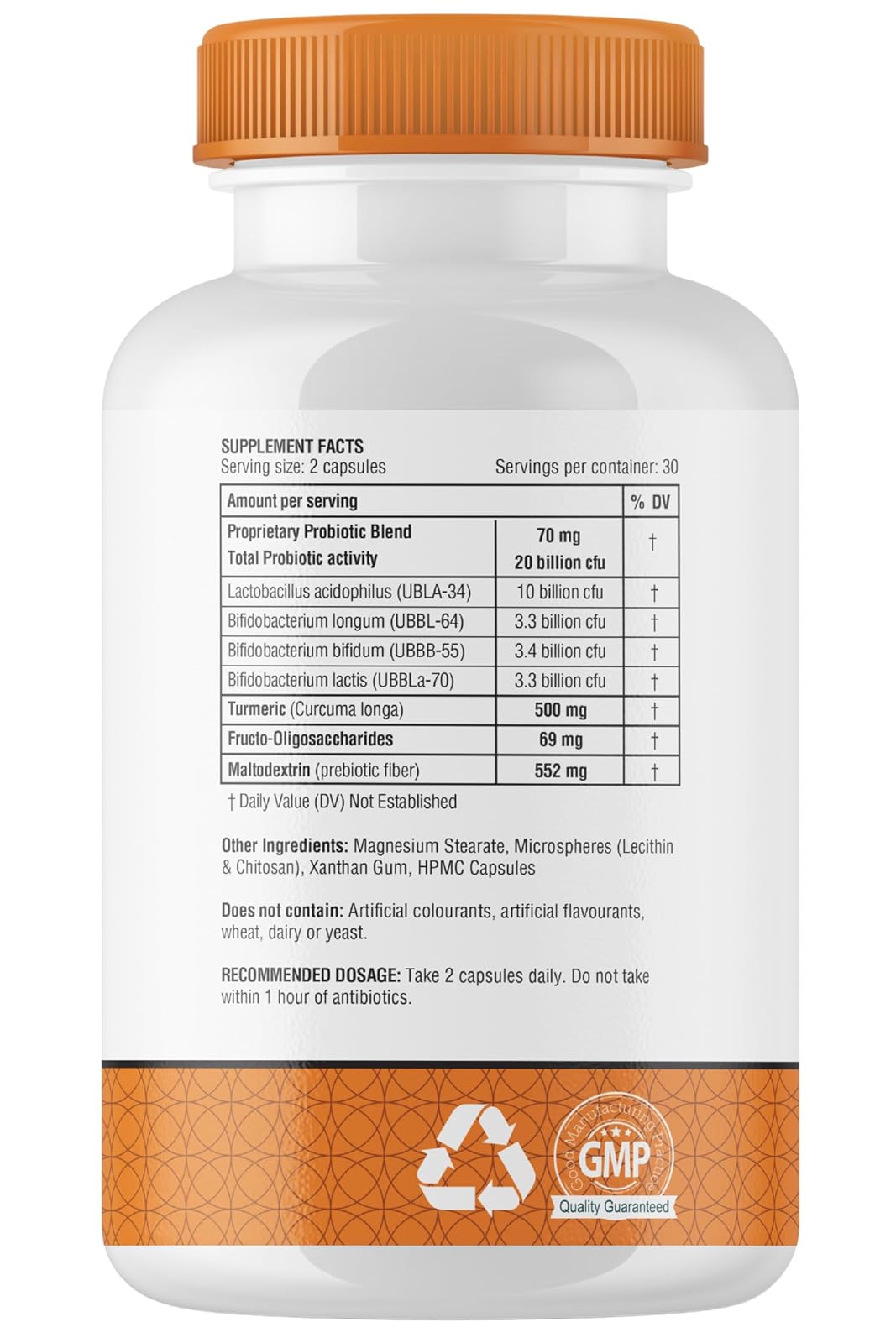 20 billion CFU probiotic capsules