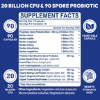 20 billion CFU probiotic capsules