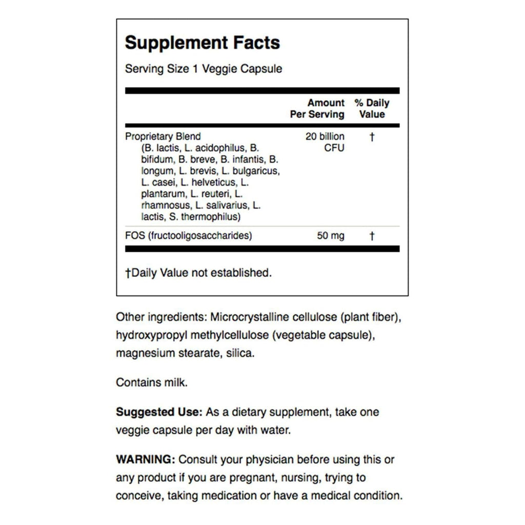 20 billion CFU probiotic capsules