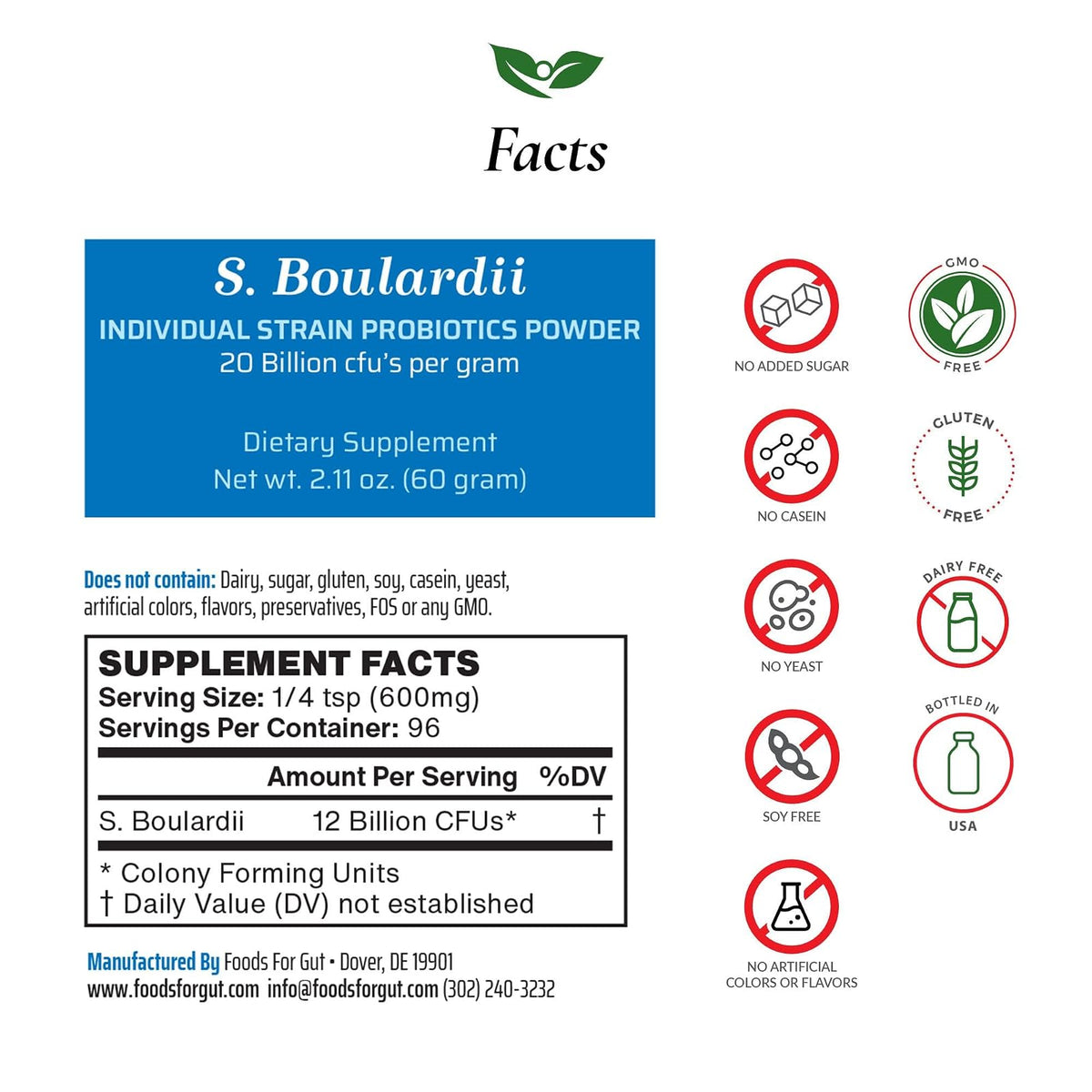 20 billion CFU probiotic supplement