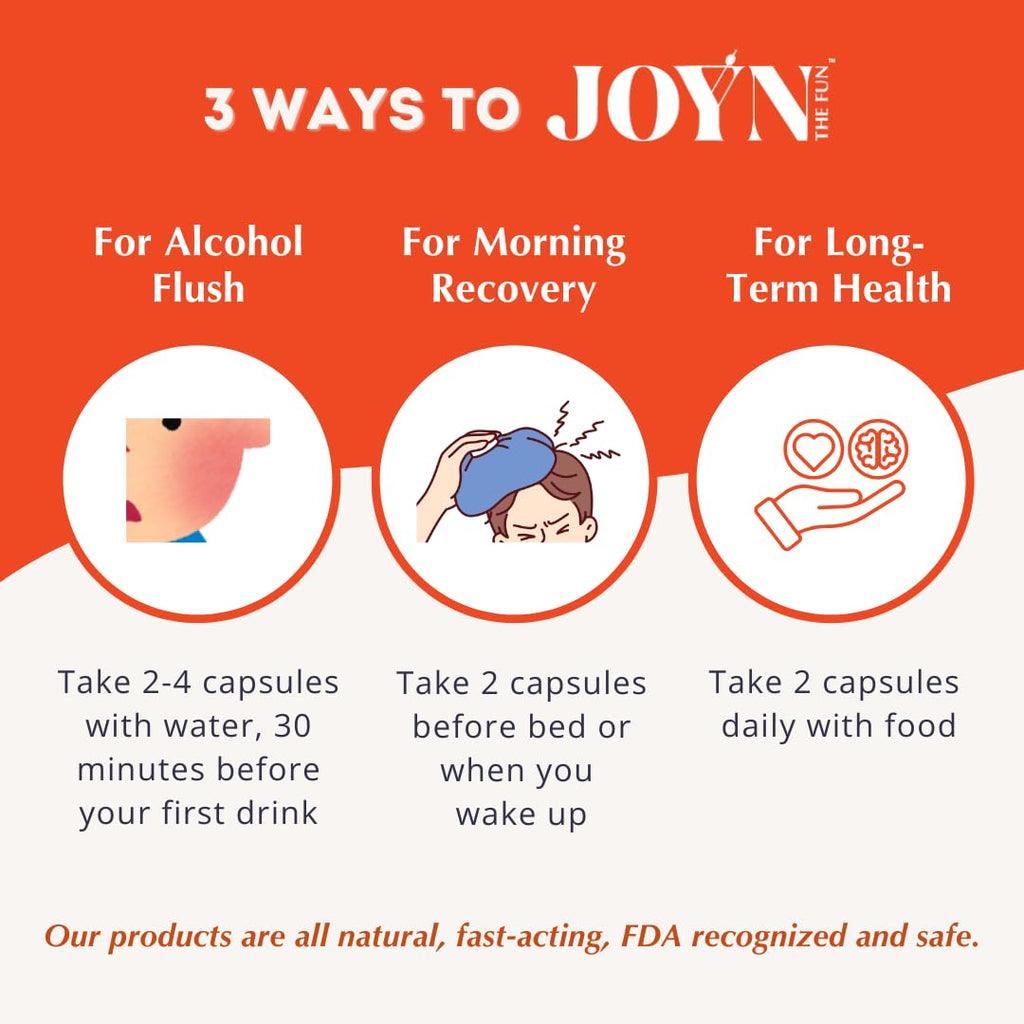 20 capsules for alcohol sensitivity