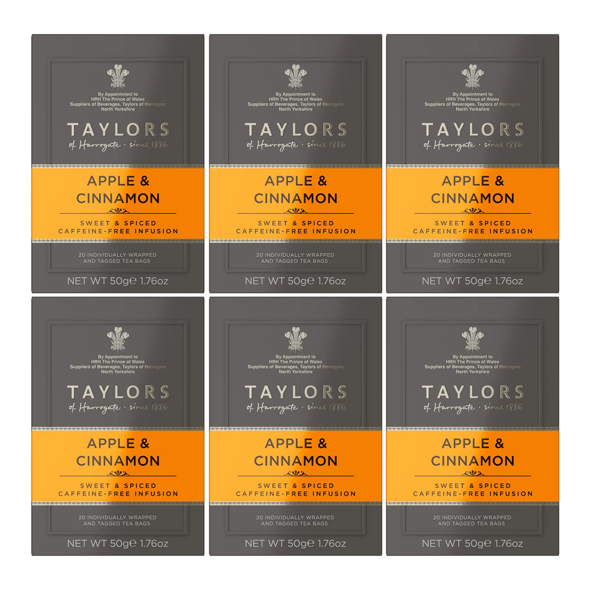 20 count apple cinnamon tea selection