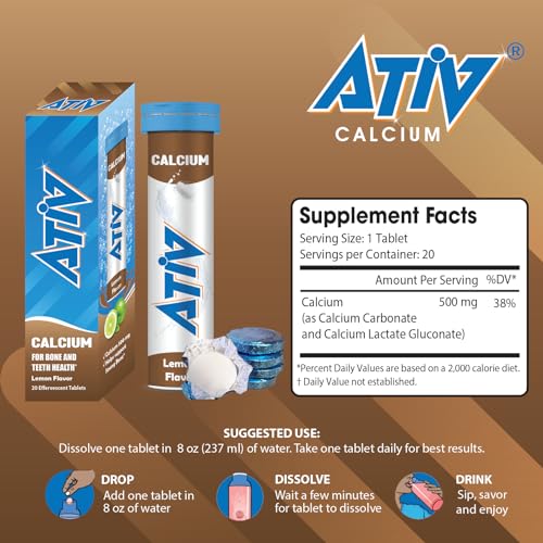 20 count calcium tablets pack