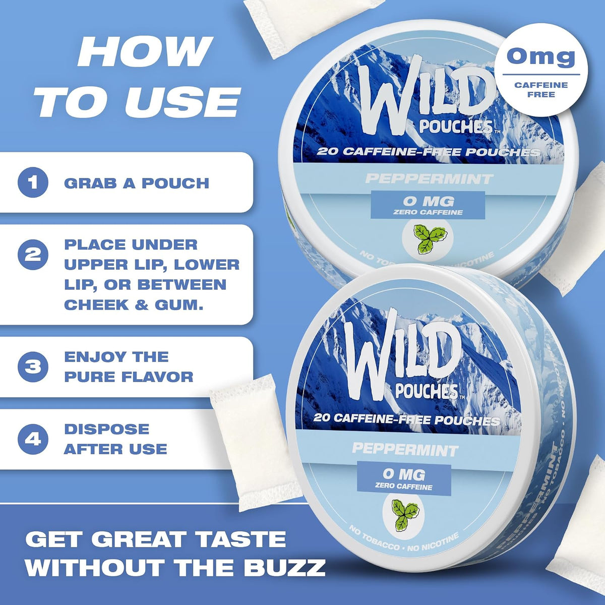 20 count nicotine free pouches