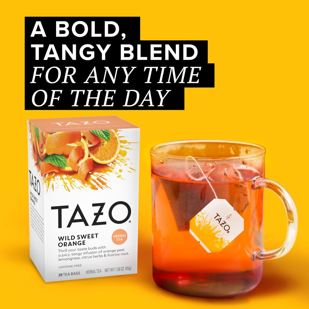 20 count TAZO tea bags for convenience