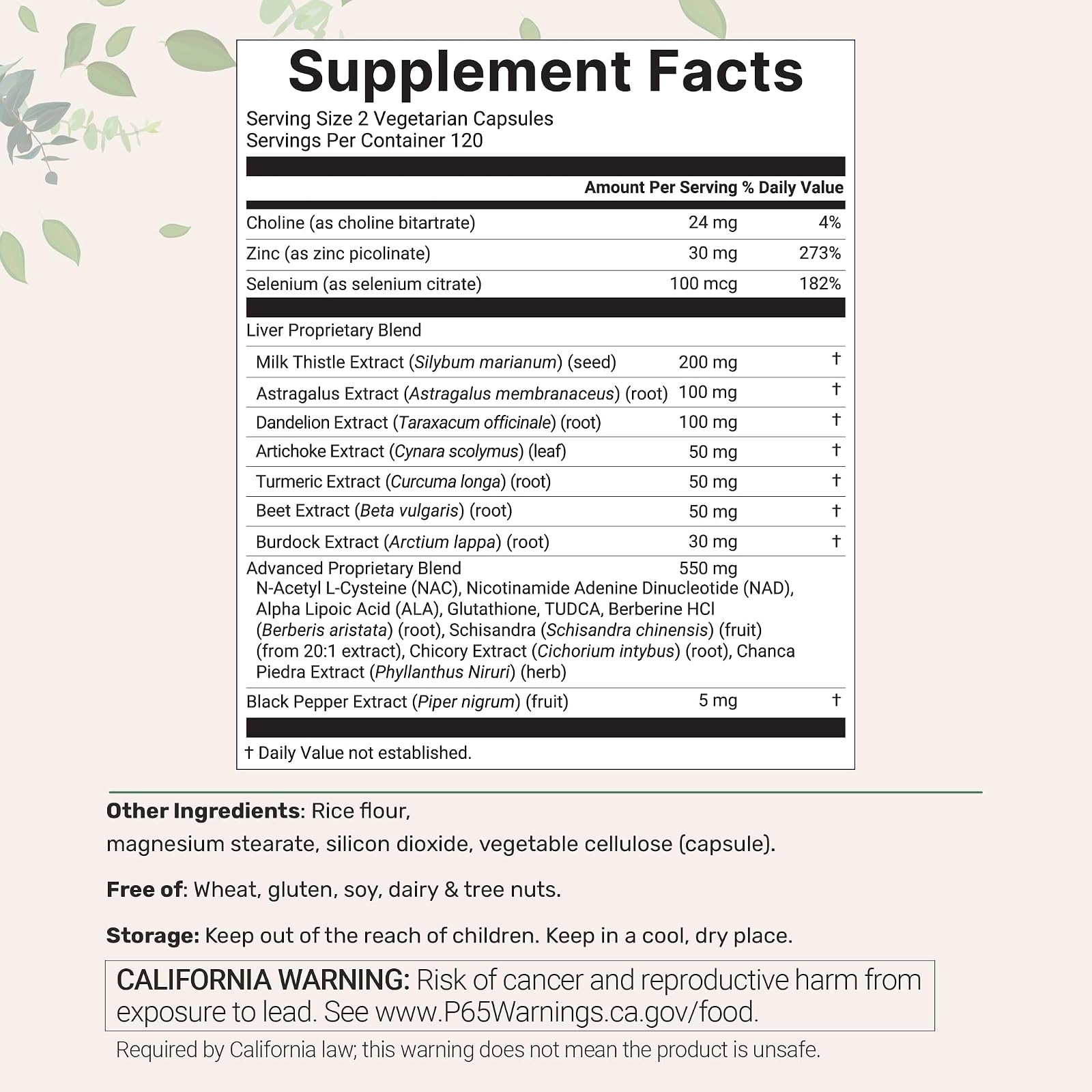 20-in-1 herbal complex for liver