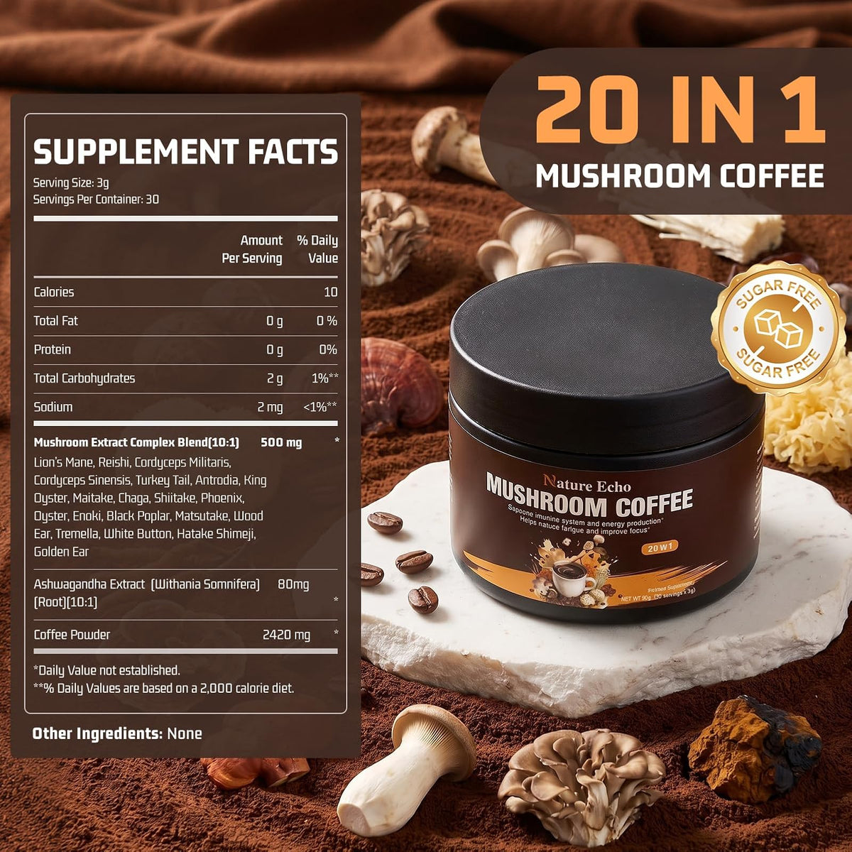 20-in-1 mushroom coffee benefits