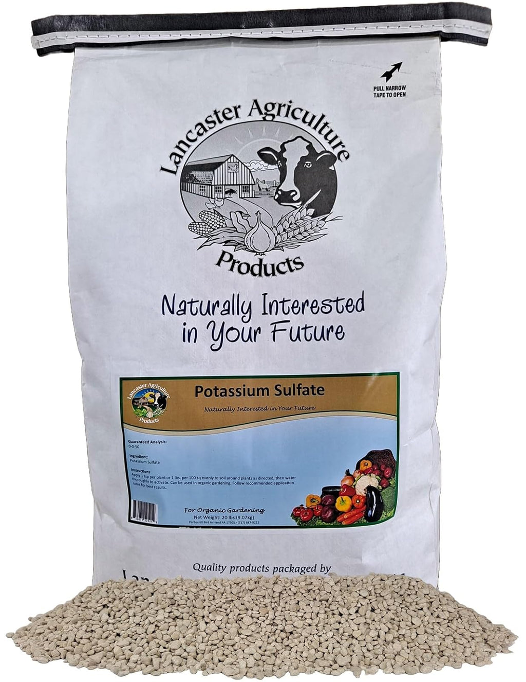 20 lb potassium sulfate for vibrant plants