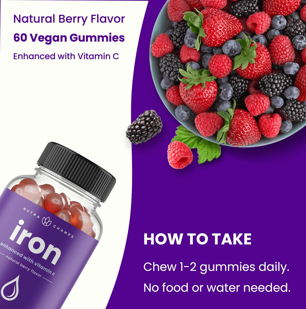 20 mg iron gummies for energy