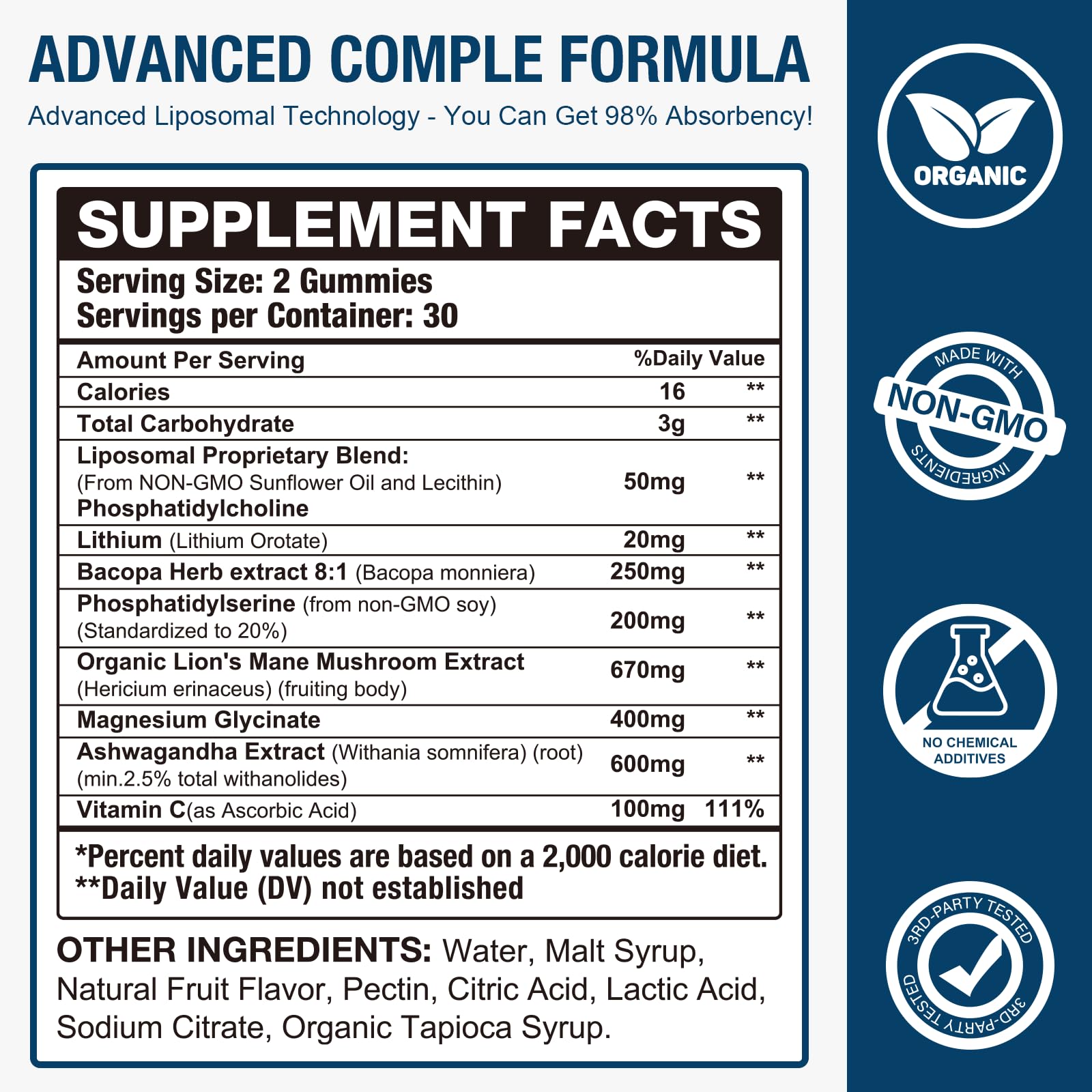 20 mg Lithium Orotate multivitamins for wellness