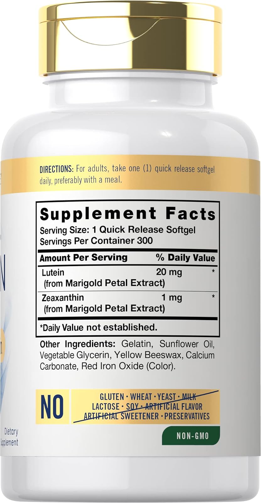 20 mg Lutein and Zeaxanthin benefits