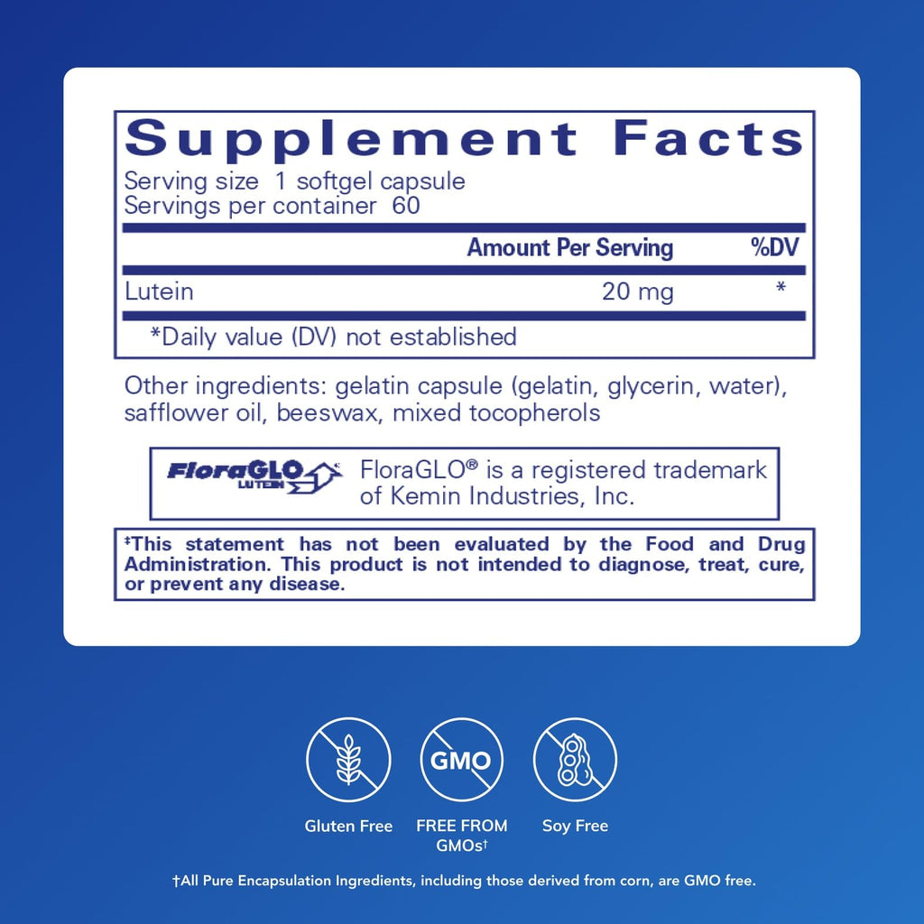 20 mg Lutein for eye health